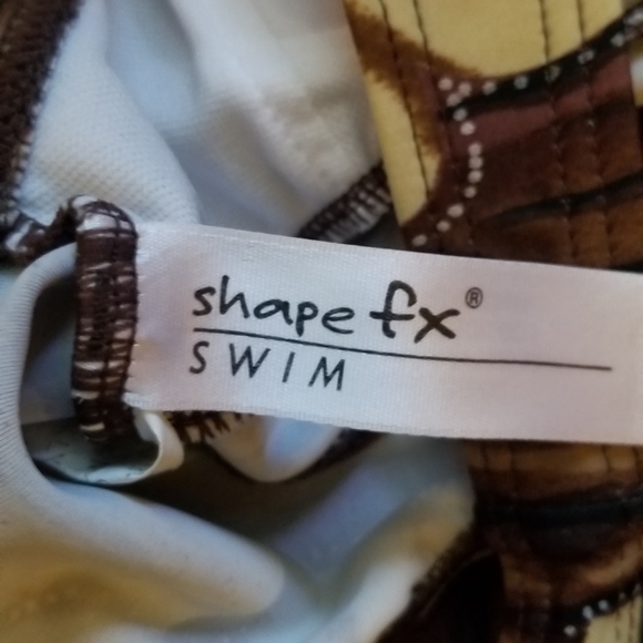 Shape FX | Swim | Shape Fx High Waste Bikini Sz 8 Brown | Poshmark
